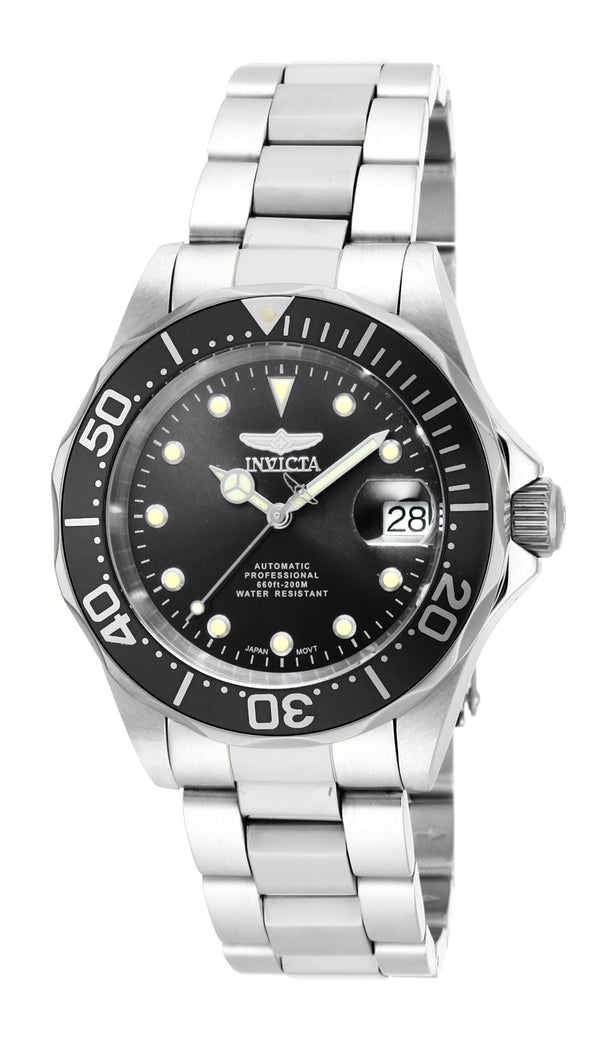 Invicta Men's 17039 Pro Diver Automatic 3 Hand Black Dial Watch - Bezali