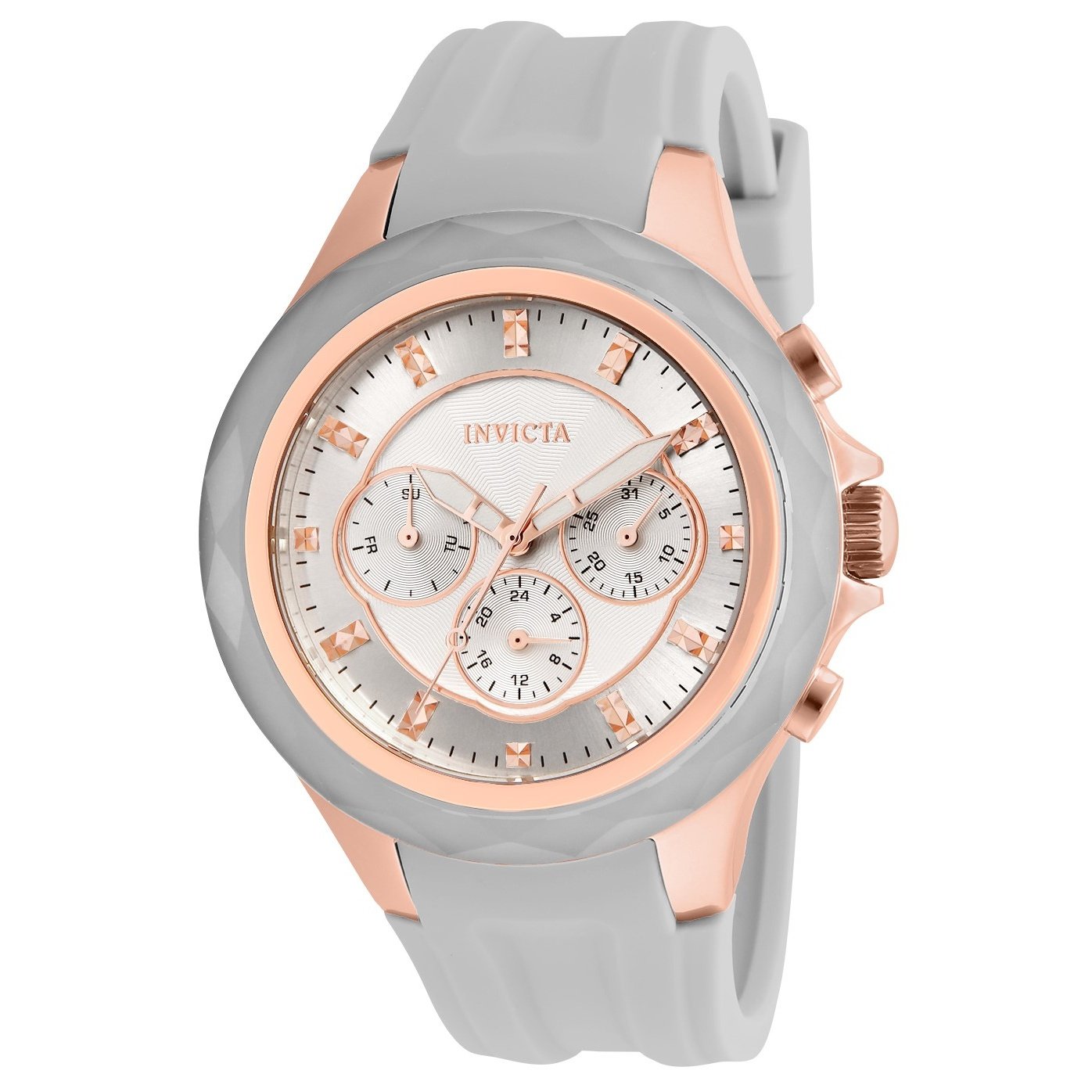 Invicta Women's 22676 Angel Grey Silicone Watch - Bezali