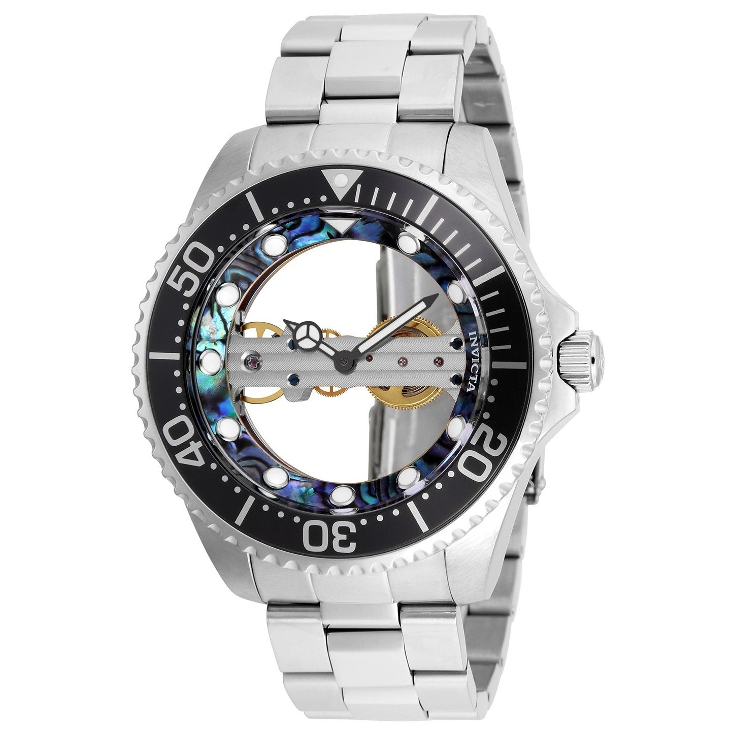 Invicta Men's 26408 Pro Diver Hand Wind Stainless Steel Watch - Bezali