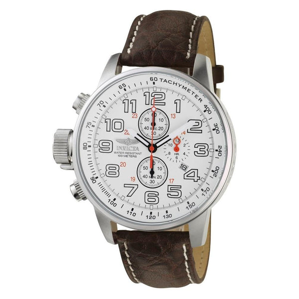 Invicta Men's 2771 I-Force Lefty Chronograph Brown Leather Watch - Bezali