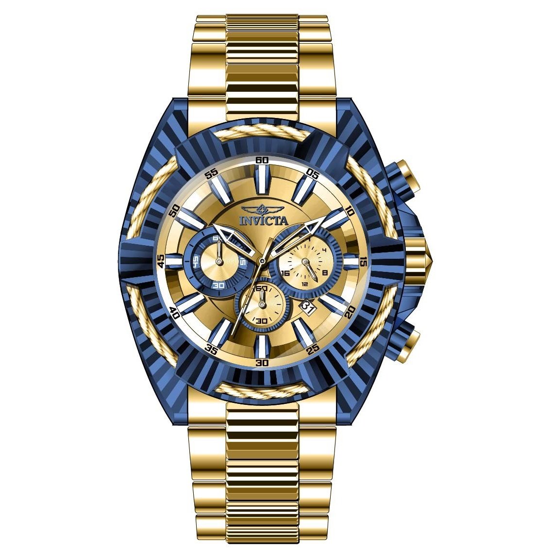 Invicta Men's 28040 Bolt Gold-Tone Stainless Steel Watch - Bezali