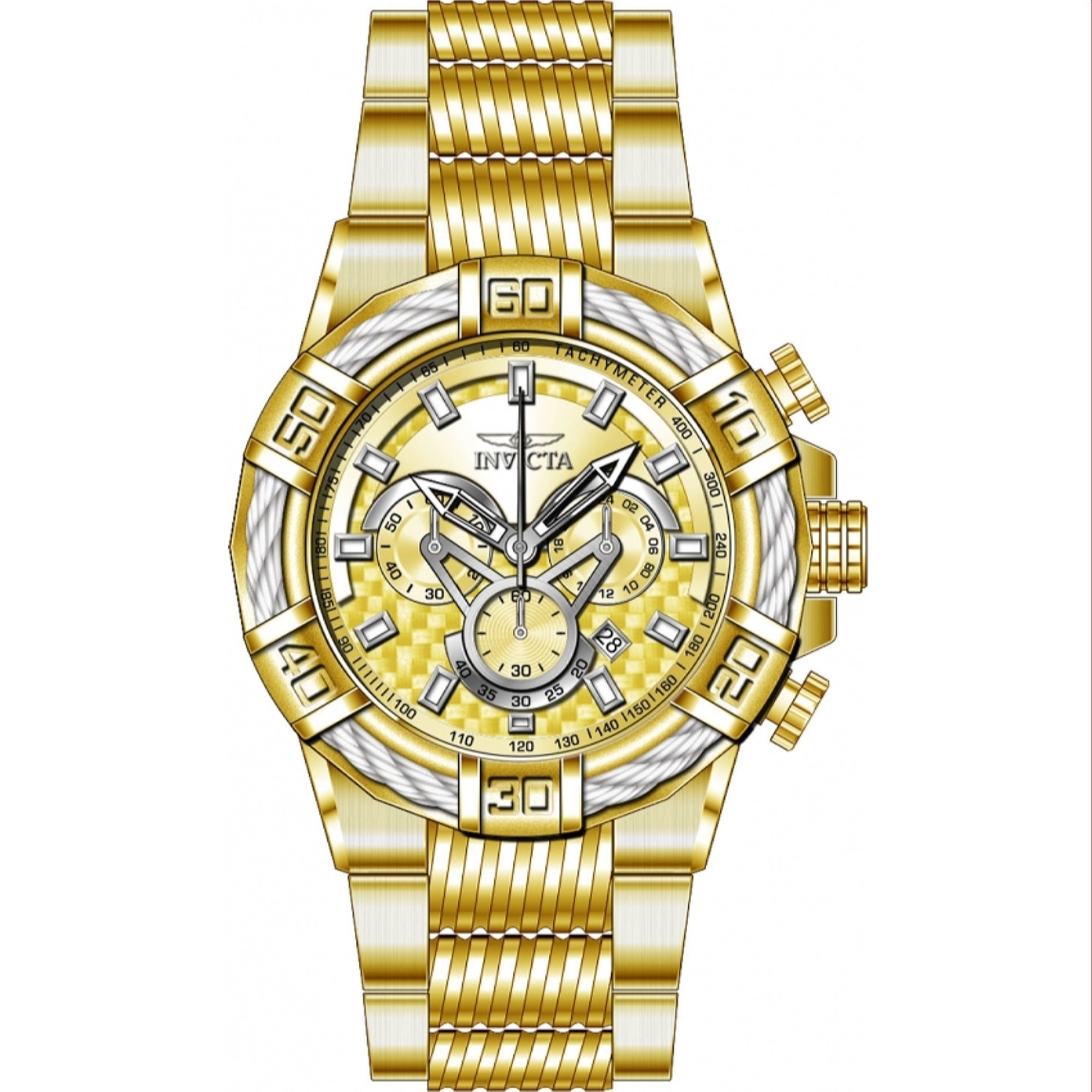 Invicta Men's 38955 Gold-Tone Stainless Steel Watch - Bezali