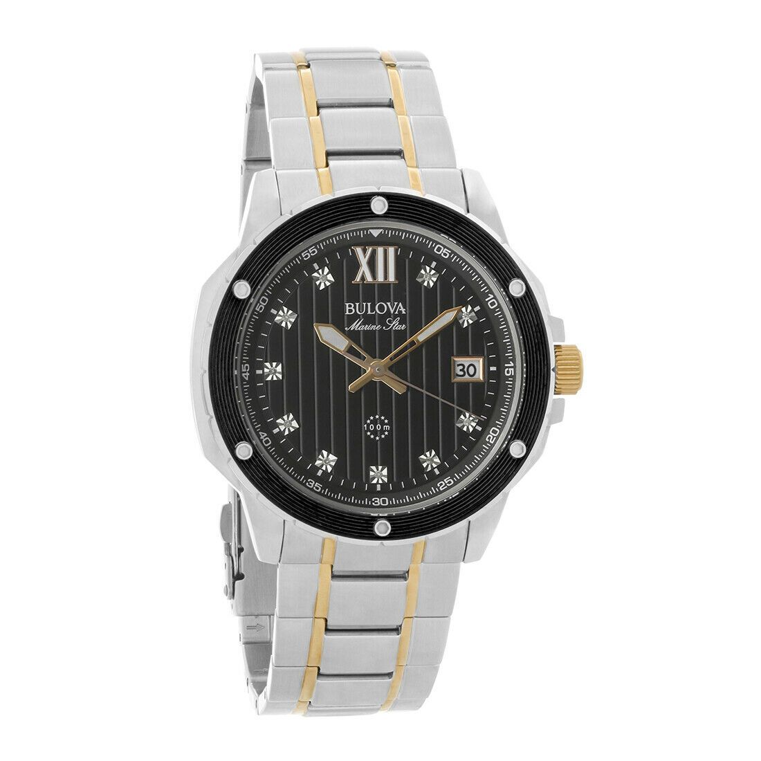 Bulova Men's 98D127 Marine Star Two-Tone Stainless Steel Watch - Bezali