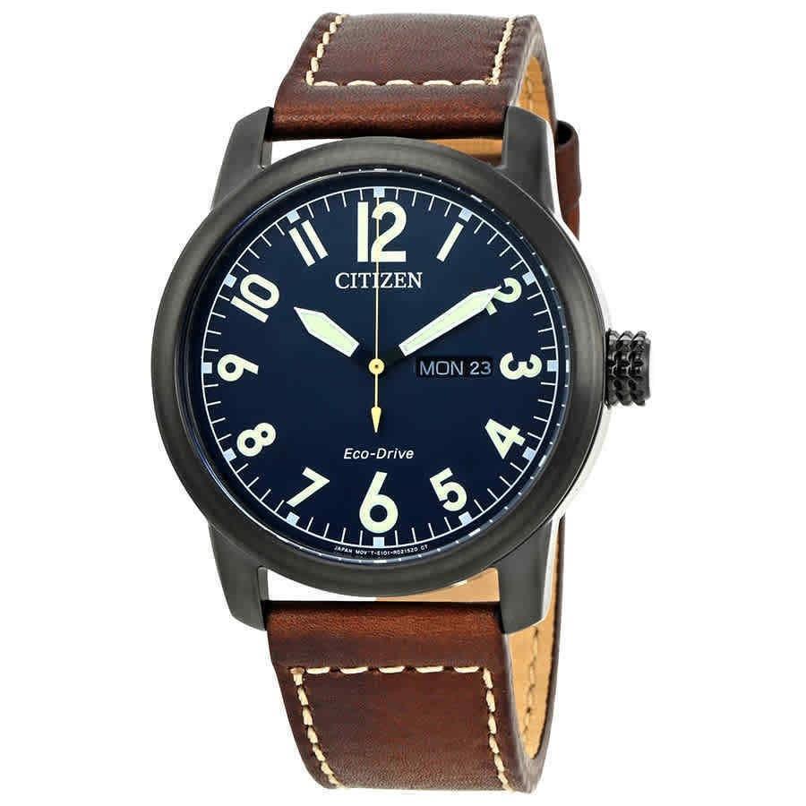 Citizen Men's BM8478-01L Chandler Brown Leather Watch - Bezali
