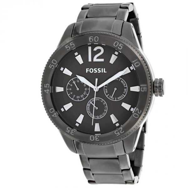 Fossil Men's BQ1165 Classic Multi-Function Black Stainless Steel Watch ...