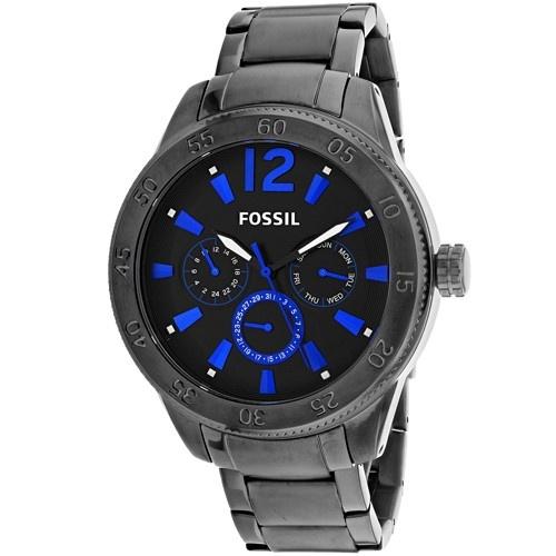 Fossil Men's BQ2116 Classic Multi-Function Black Stainless Steel Watch ...