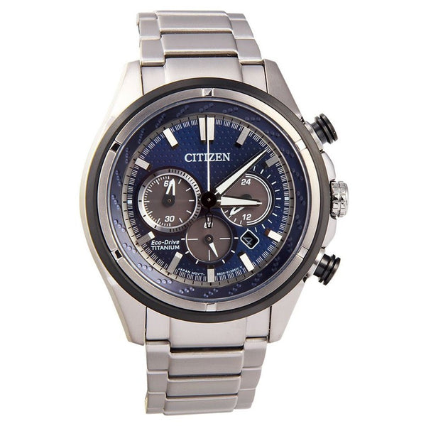Citizen Men's CA4240-82L Eco-Drive Chronograph Titanium Watch - Bezali