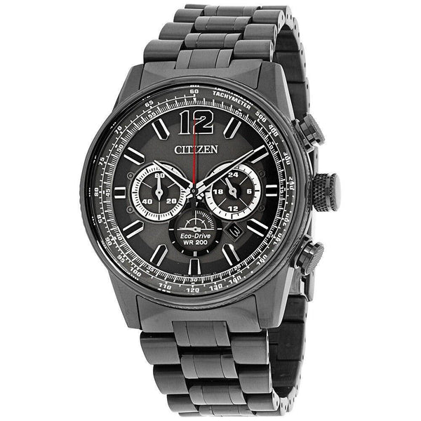 Citizen Men's CA4377-53H Nighthawk Chronograph Grey Stainless Steel Wa ...