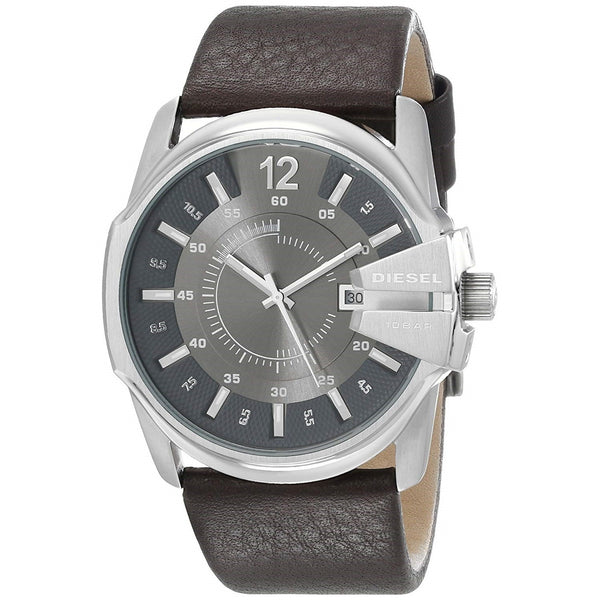 Diesel Men's DZ1206 Master Chief Brown Leather Watch - Bezali