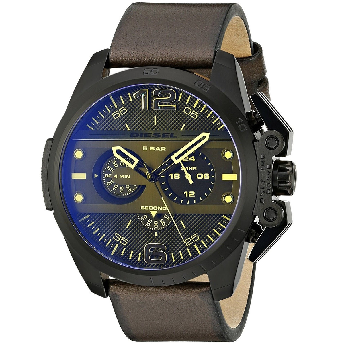 Diesel Men's DZ4364 Ironside Chronograph Brown Leather Watch - Bezali