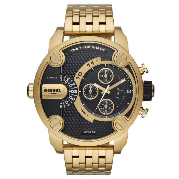 Diesel Men's DZ7412 Little Daddy Chronograph Gold-Tone Stainless Steel ...