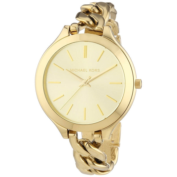 Michael Kors Women's MK3222 Runway Gold-Tone Stainless Steel Watch - Bezali
