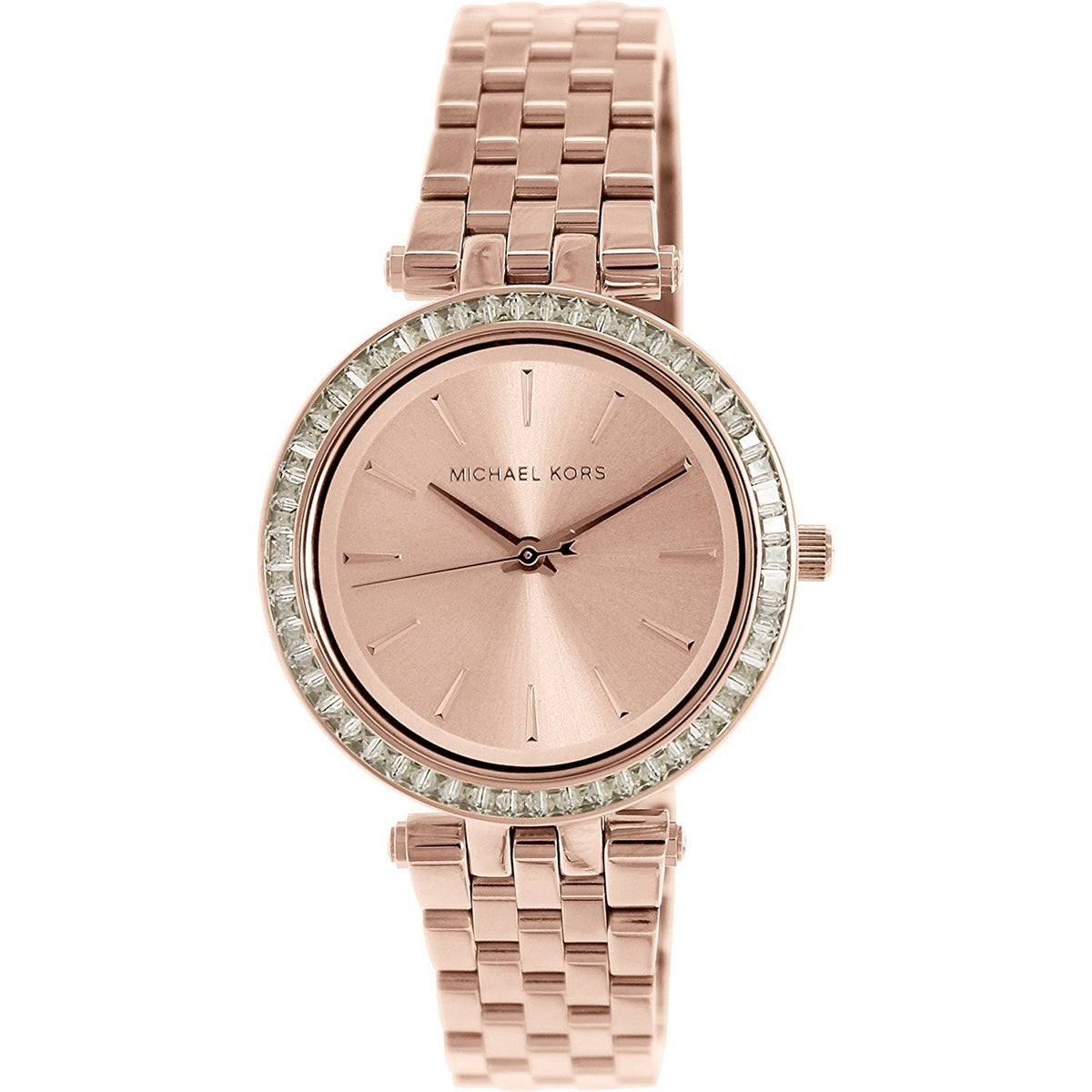 Michael Kors Women's MK3366 Mini Darci Rose-Tone Stainless Steel Watch ...