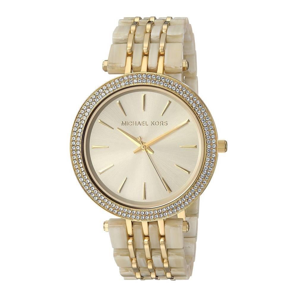 Michael Kors Women's MK4325 Darci Crystal Gold-Tone Stainless steel an ...
