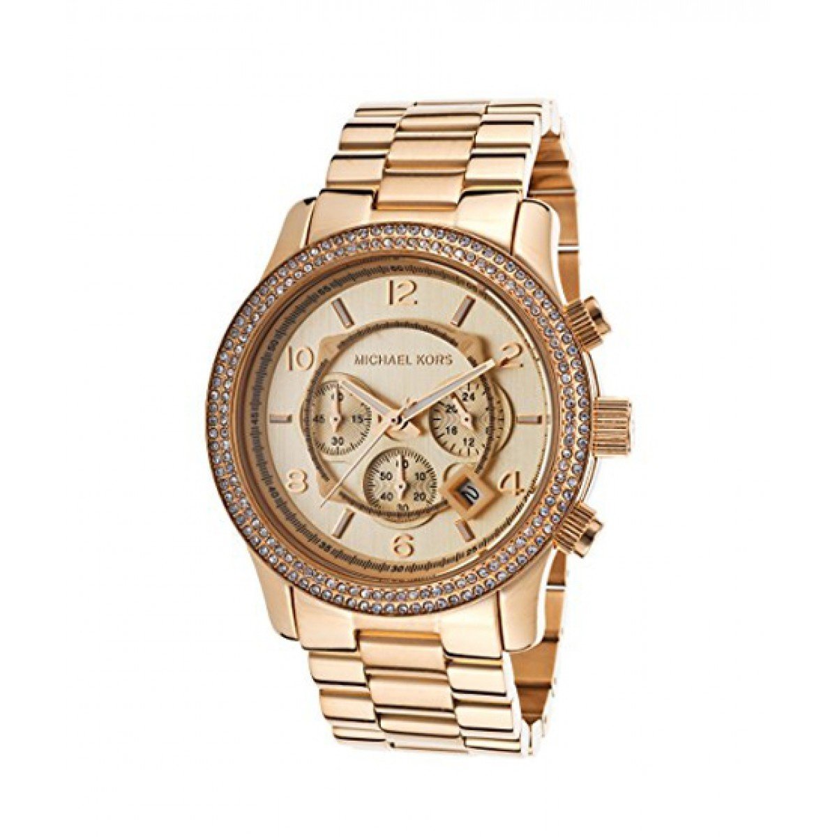 Michael Kors Women's MK5576 Runway Chronograph Pink Stainless Steel Wa ...