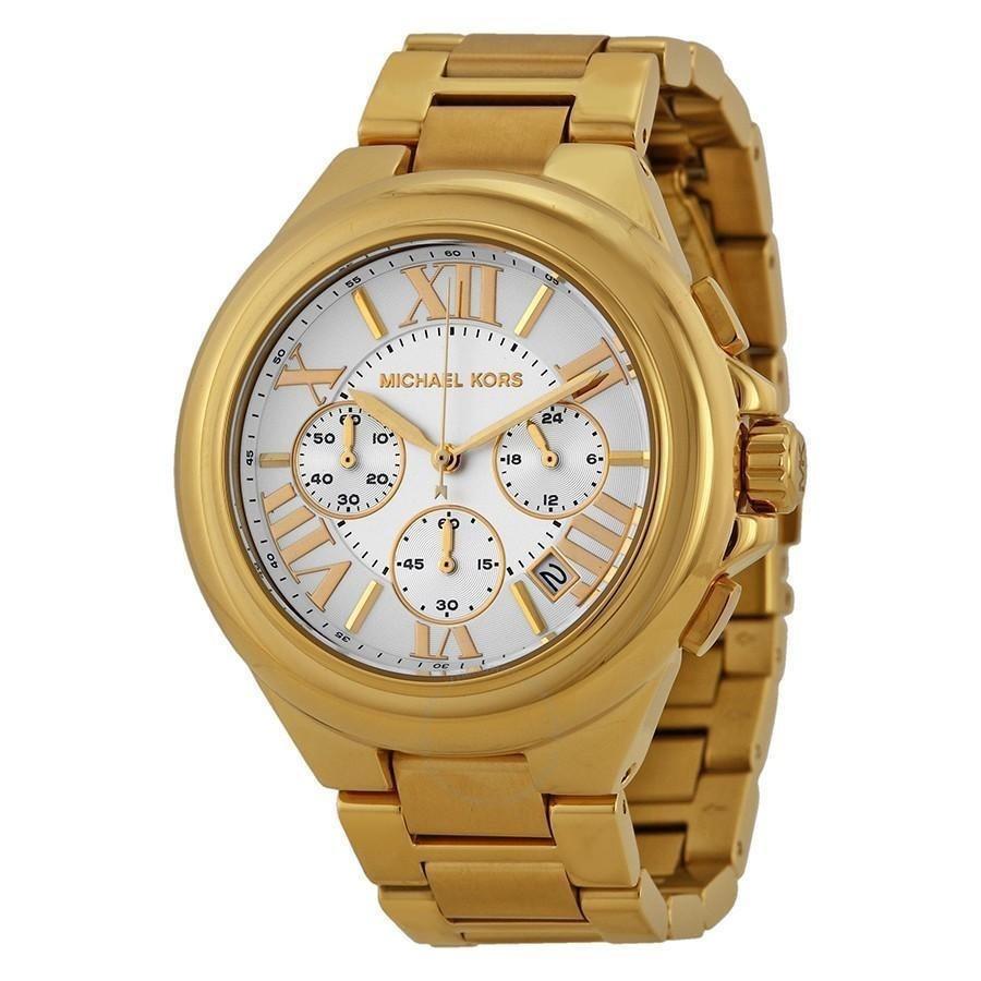 Michael Kors Women's MK5635 Camille Chronograph Gold-Tone Stainless St ...