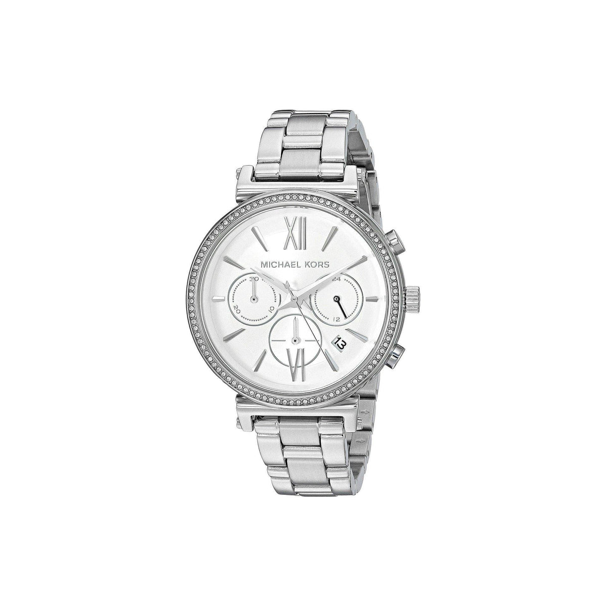 Michael Kors Women's MK6575 Sofie Chronograph Crystal Stainless Steel ...