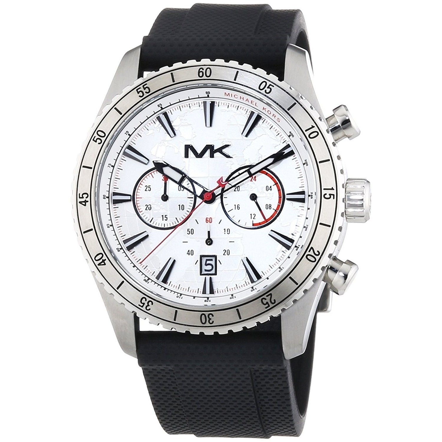 Michael Kors Men's MK8353 Richardson Chronograph Black Silicone Watch ...