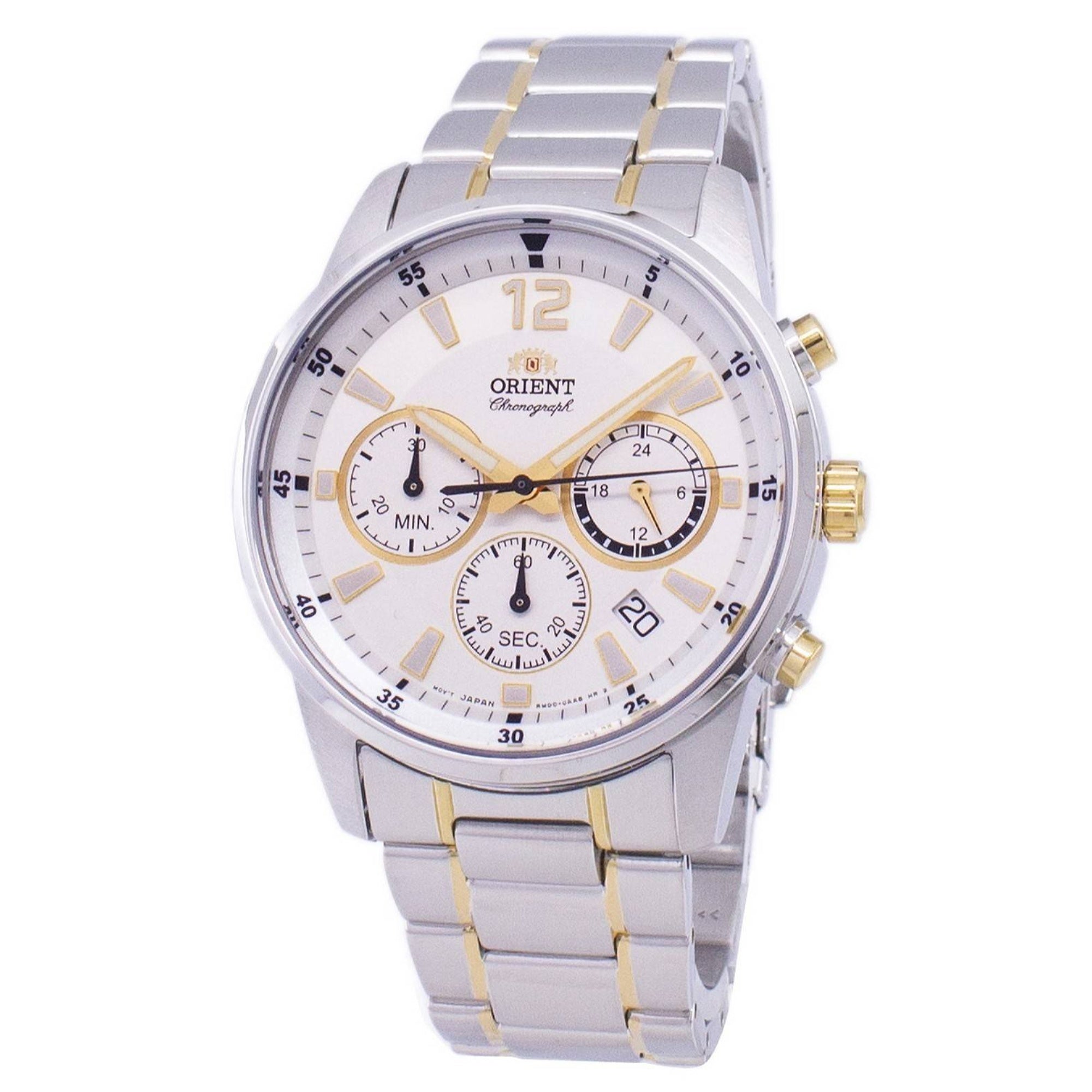 Orient Men's RA-KV0003S10B Sports Chronograph Chronograph Two-Tone Sta ...