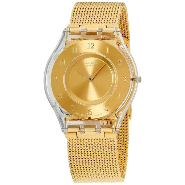 Swatch Women's SFK355M Skin Gold-Tone Stainless Steel Watch - Bezali