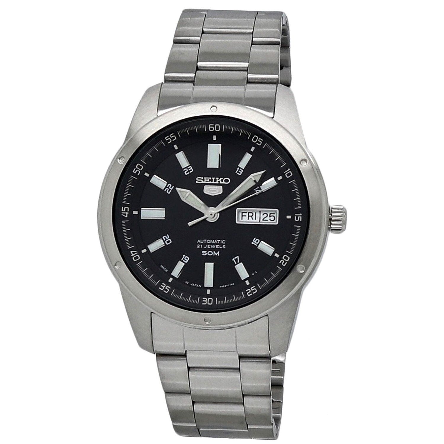 Seiko Men's SNKN13J1 Seiko 5 Stainless Steel Watch - Bezali