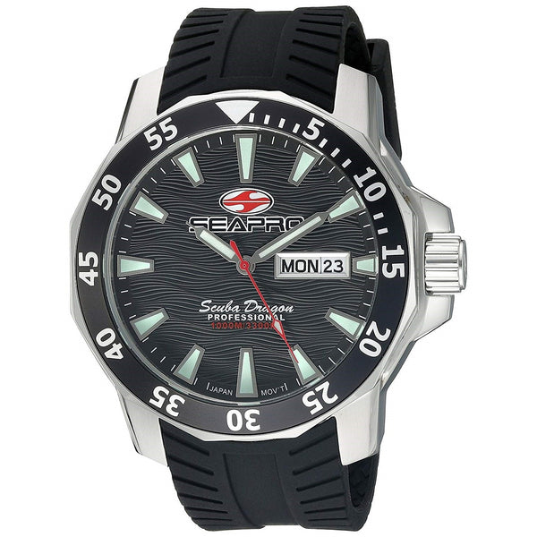 Seapro Men's SP8310 Scuba Dragon Diver Limited Edition 1000 Meters Bla ...