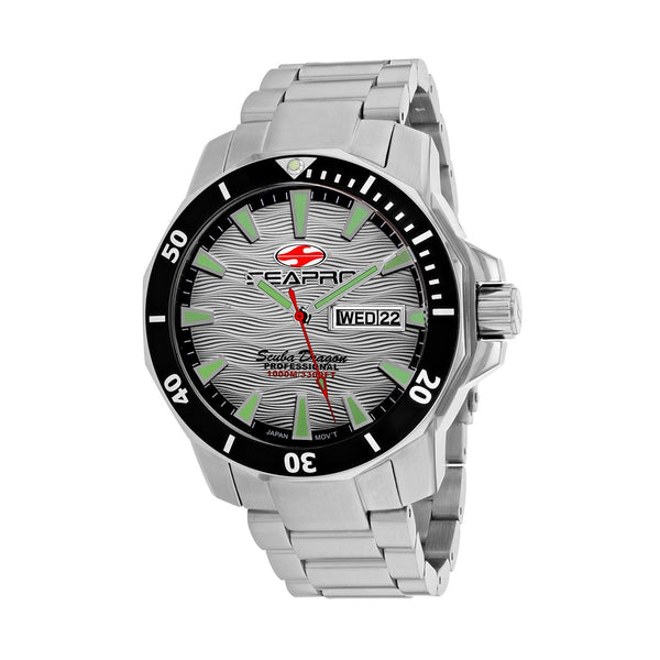 Seapro Men's SP8312S Scuba Dragon Diver Limited Edition Stainless Ste ...