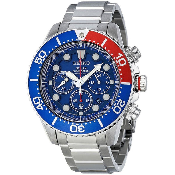 Seiko Men's SSC019 Prospex Chronograph Stainless Steel Watch - Bezali