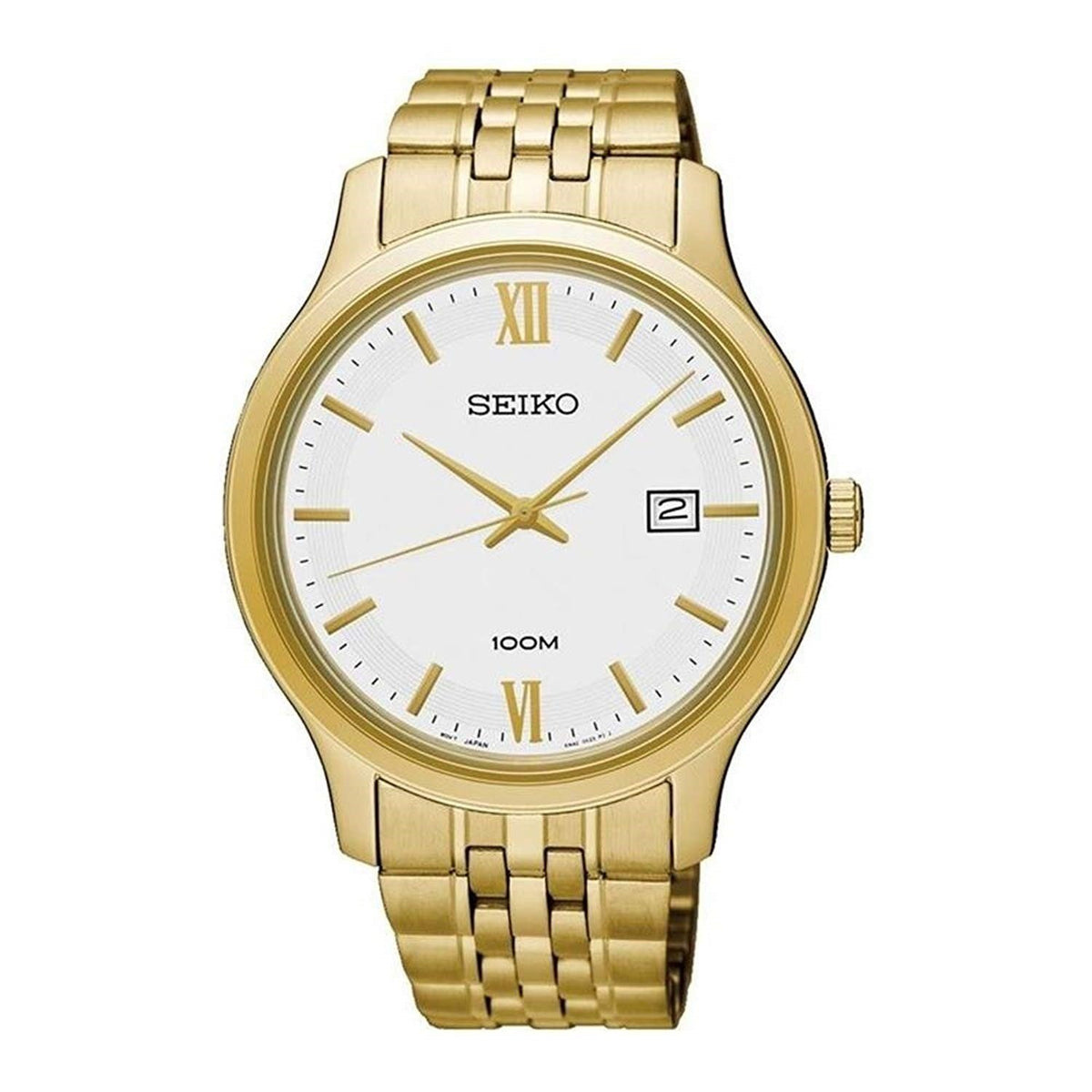 Seiko Men's SUR224 Classic Gold-Tone Stainless Steel Watch - Bezali