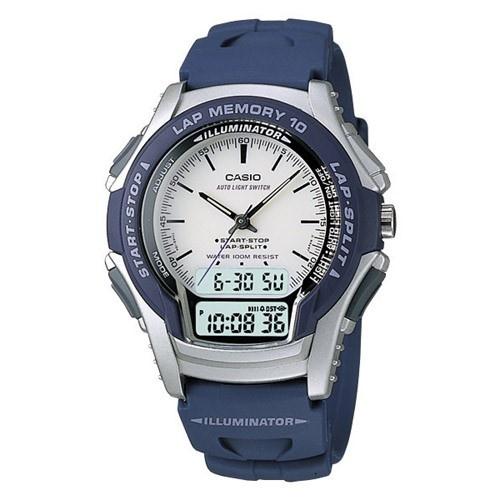 Casio Men's WS-300-2EV Classic Digital Blue Rubber Watch - Bezali