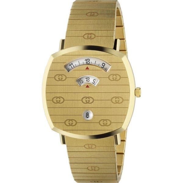 Gucci Unisex YA157409 Grip Gold-Tone Stainless Steel Watch - Bezali