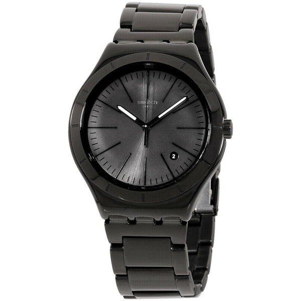 Swatch Men's YWB404G Irony Black Stainless Steel Watch - Bezali